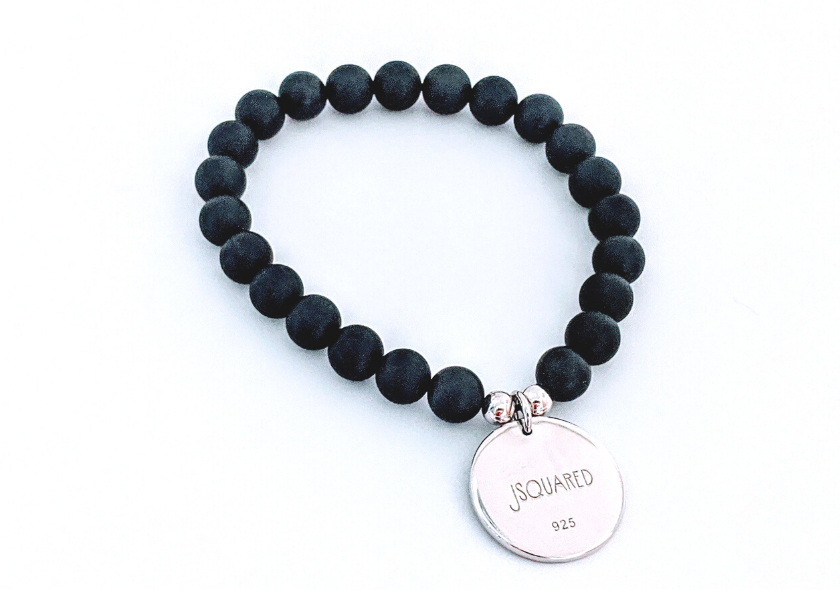 Potcake Love Black Onyx Bracelet - Turks and Caicos – JSquared Designs
